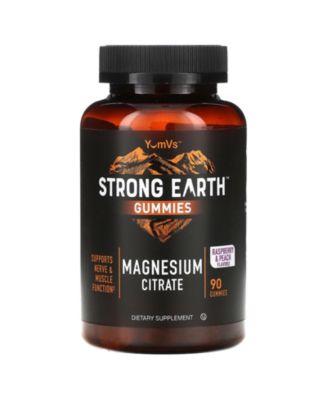 Strong Earth - Magnesium Citrate Gummies for Adults 250mg (90 Count) 3 ...