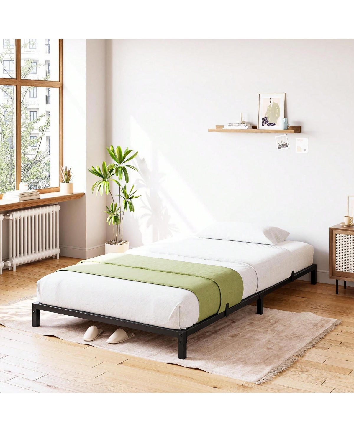 Click here for gaomon 6 Inch Bed Frame  No Box Spring Needed  Hea... prices