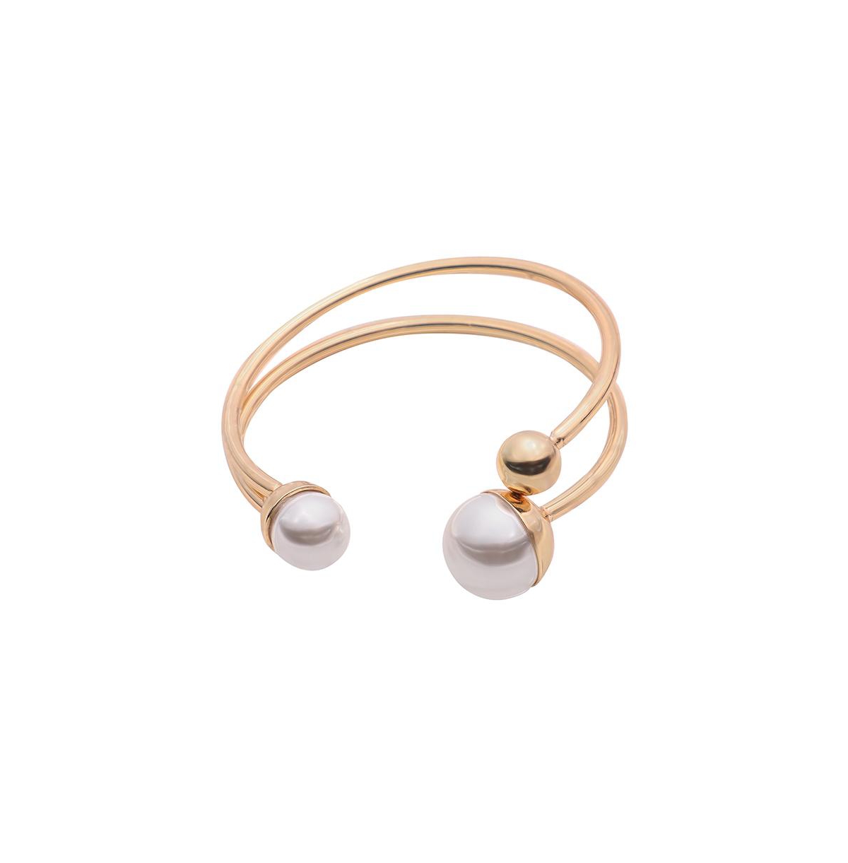 Click here for Sohi Womens Snowball Open Bangle Bracelet - Gold prices