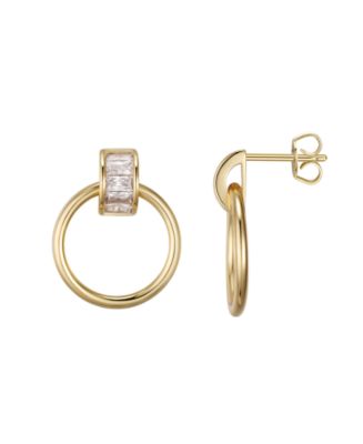 Macy's Cubic Zirconia Round Statement Earrings - Macy's