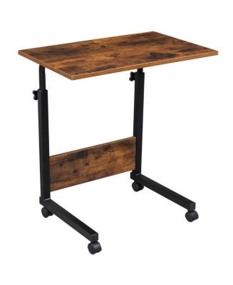 Slickblue Rolling Height Adjustable Side Table – P2 15MM MDF Top with ...