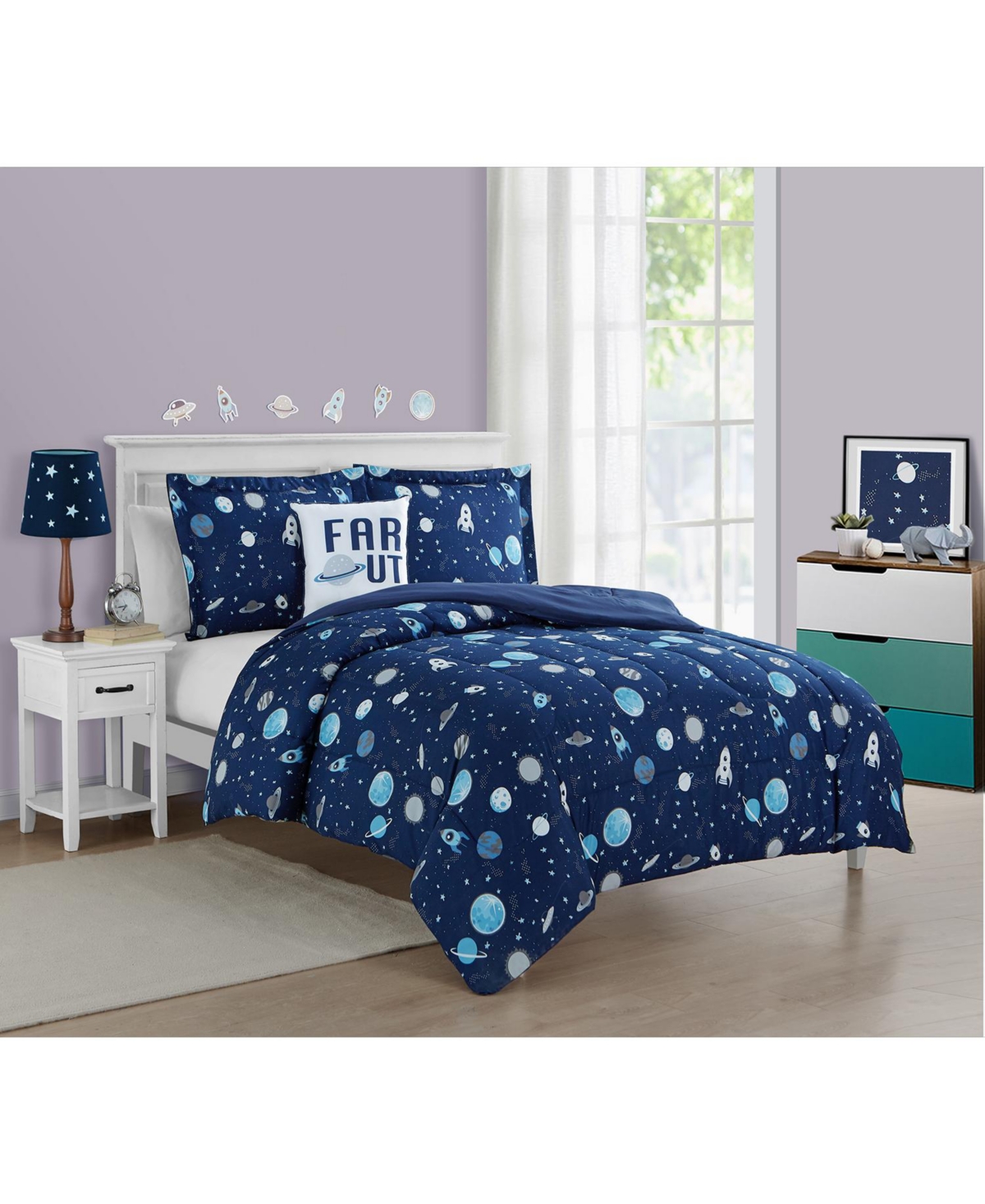 Click here for Out of this world Navy 3-Piece Microfiber Comforte... prices