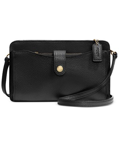 COACH Messenger with Pop-Up Pouch in Pebble Leather - Handbags ...