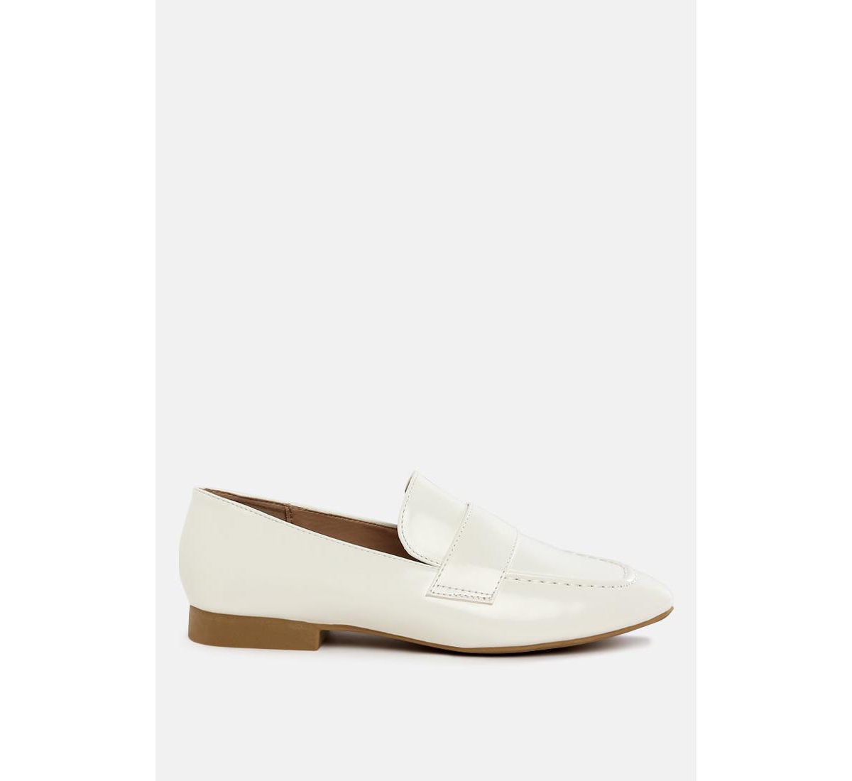 Click here for Bellagio Flat Heel Loafers - White prices
