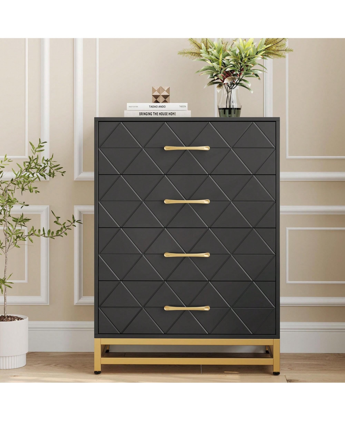 Click here for Dresser For Bedroom With 4 Drawers And Metal Handl... prices