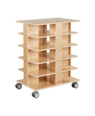 ECR4Kids 20-Compartment Mobile Storage Tower, 5x4, Natural - Macy's