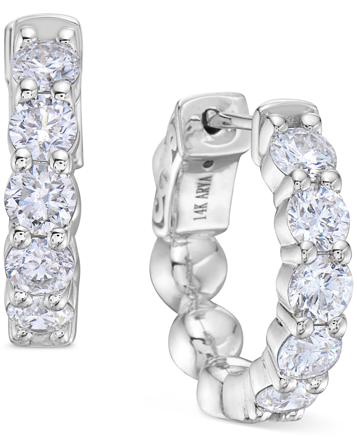 Click here for Diamond Scalloped Hoop Earrings (2 ct. t.w.) in 14... prices