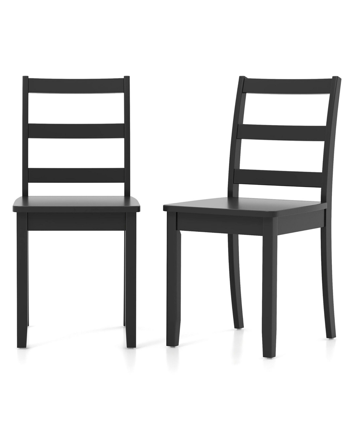 Click here for Gymax Set of 2 Dining Chairs Ladder Back Armless S... prices