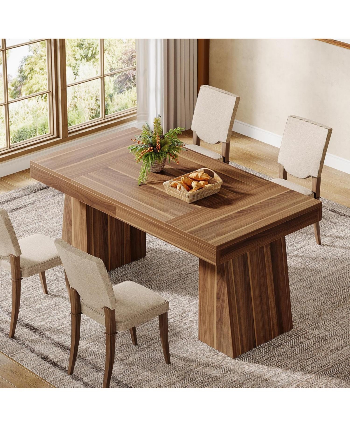 Click here for Tribesigns 55-Inch Dining Table for 4-6  Rectangul... prices