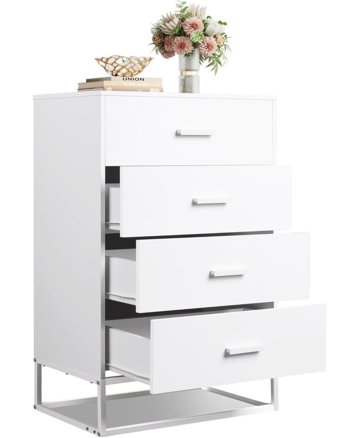 Click here for Wlive Dresser for Bedroom with 4 Drawers Nightstan... prices