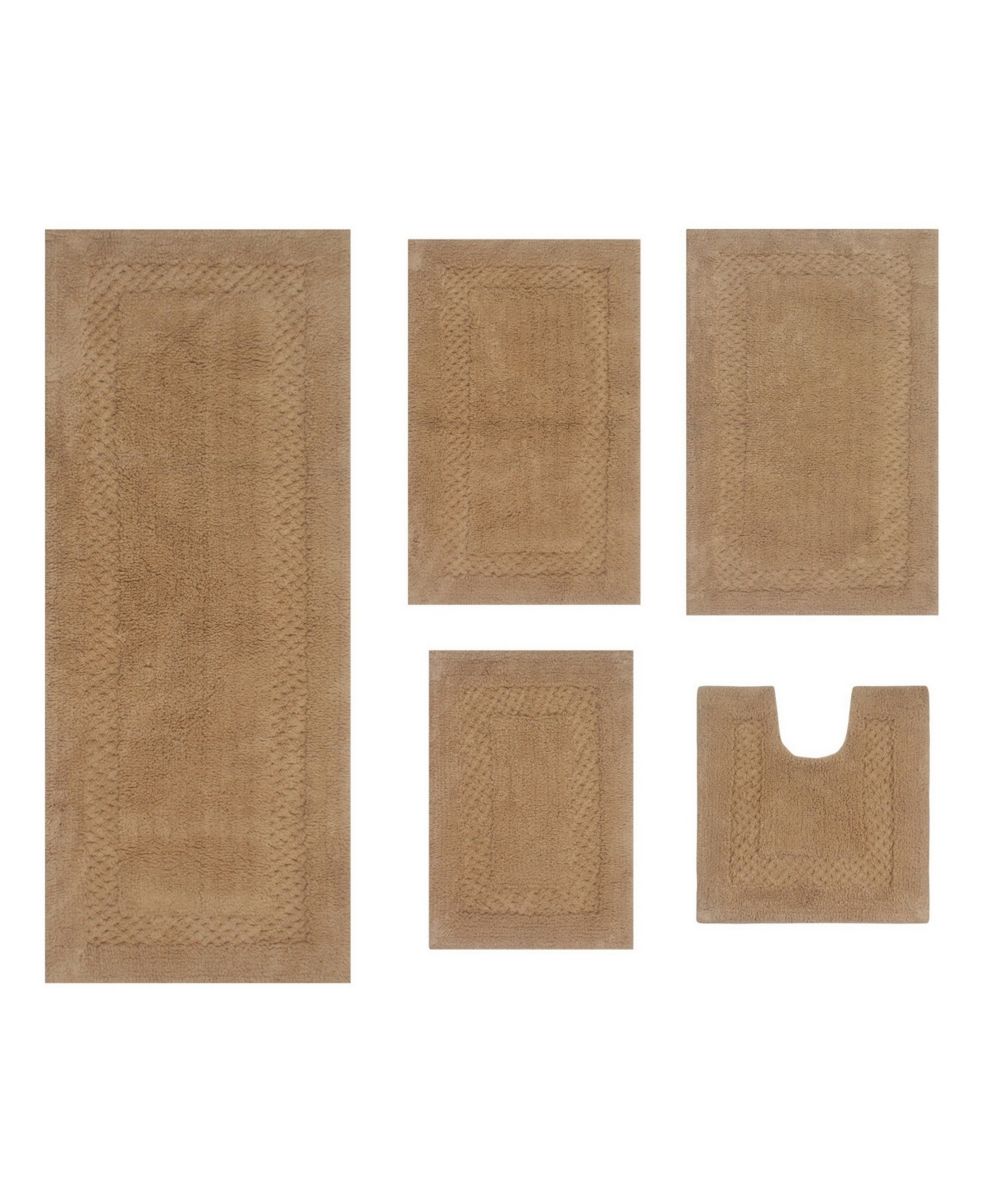 Click here for Home Weavers Classy 5-Pc. Bath Rug Set - Linen prices