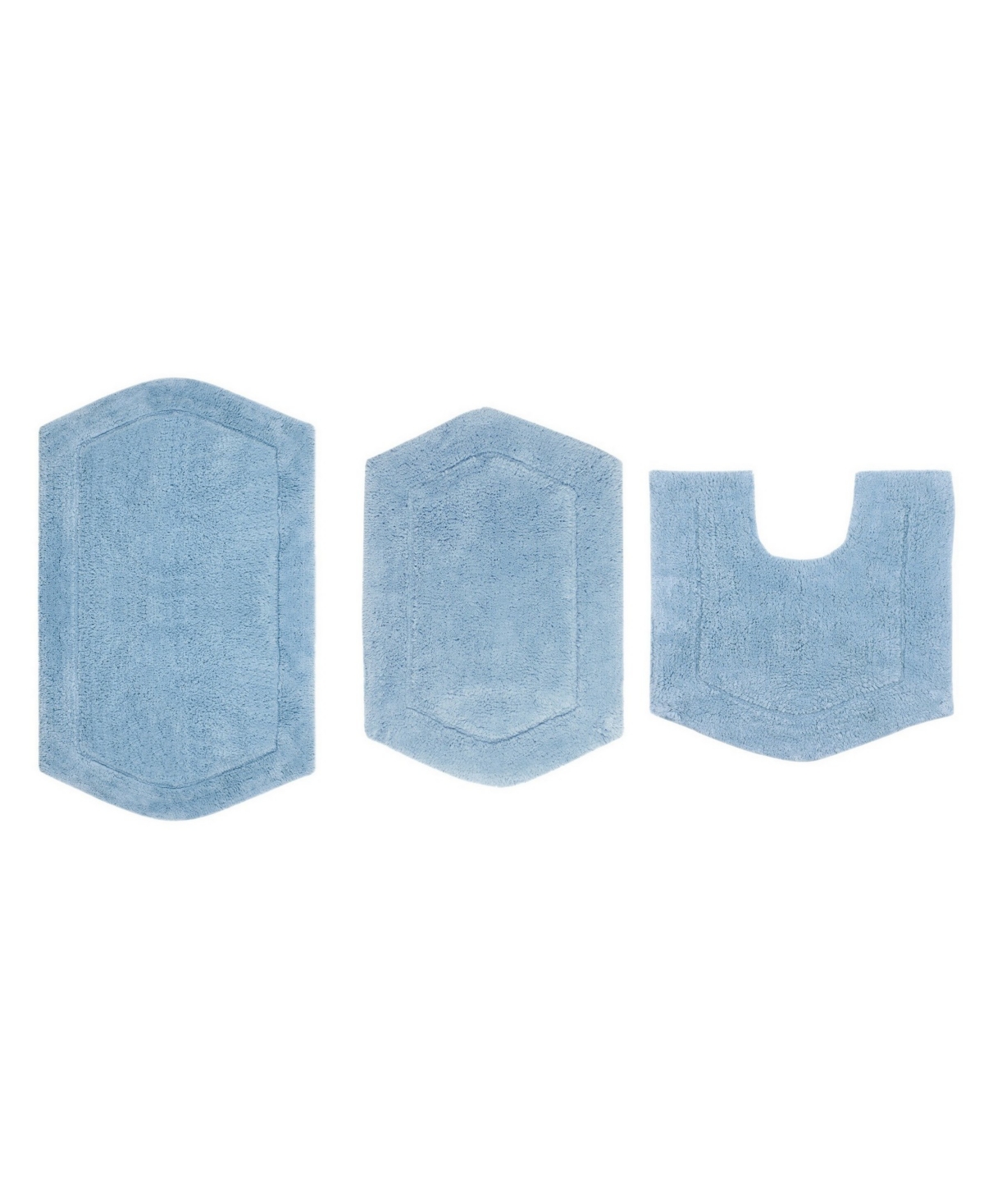 Click here for Home Weavers Waterford 3-Pc. Bath Rug Set - Blue prices