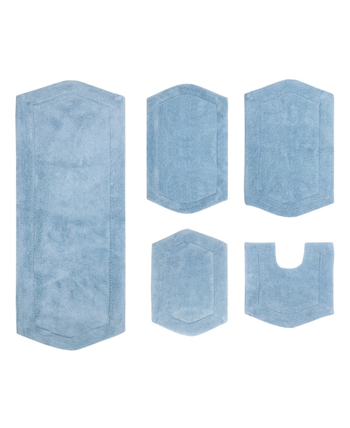 Click here for Home Weavers Waterford 5-Pc. Bath Rug Set - Blue prices