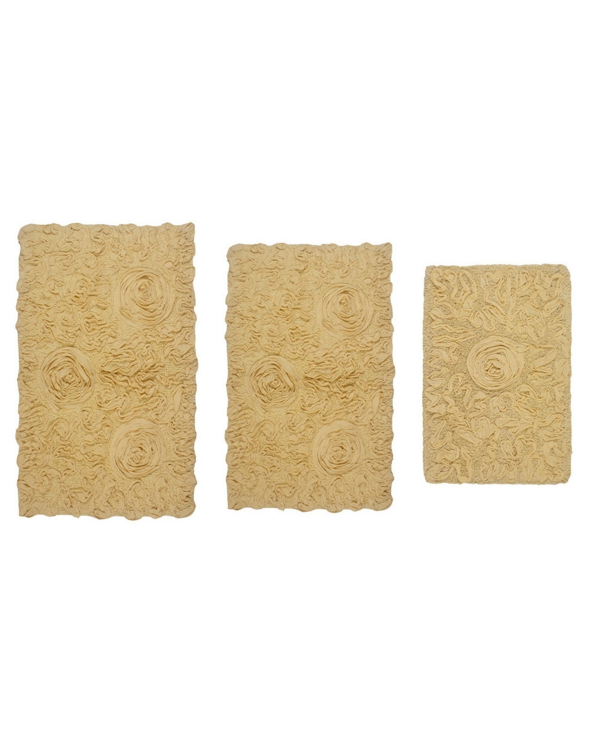 Click here for Home Weavers Bell Flower 3-Pc. Bath Rug Set - Butt... prices