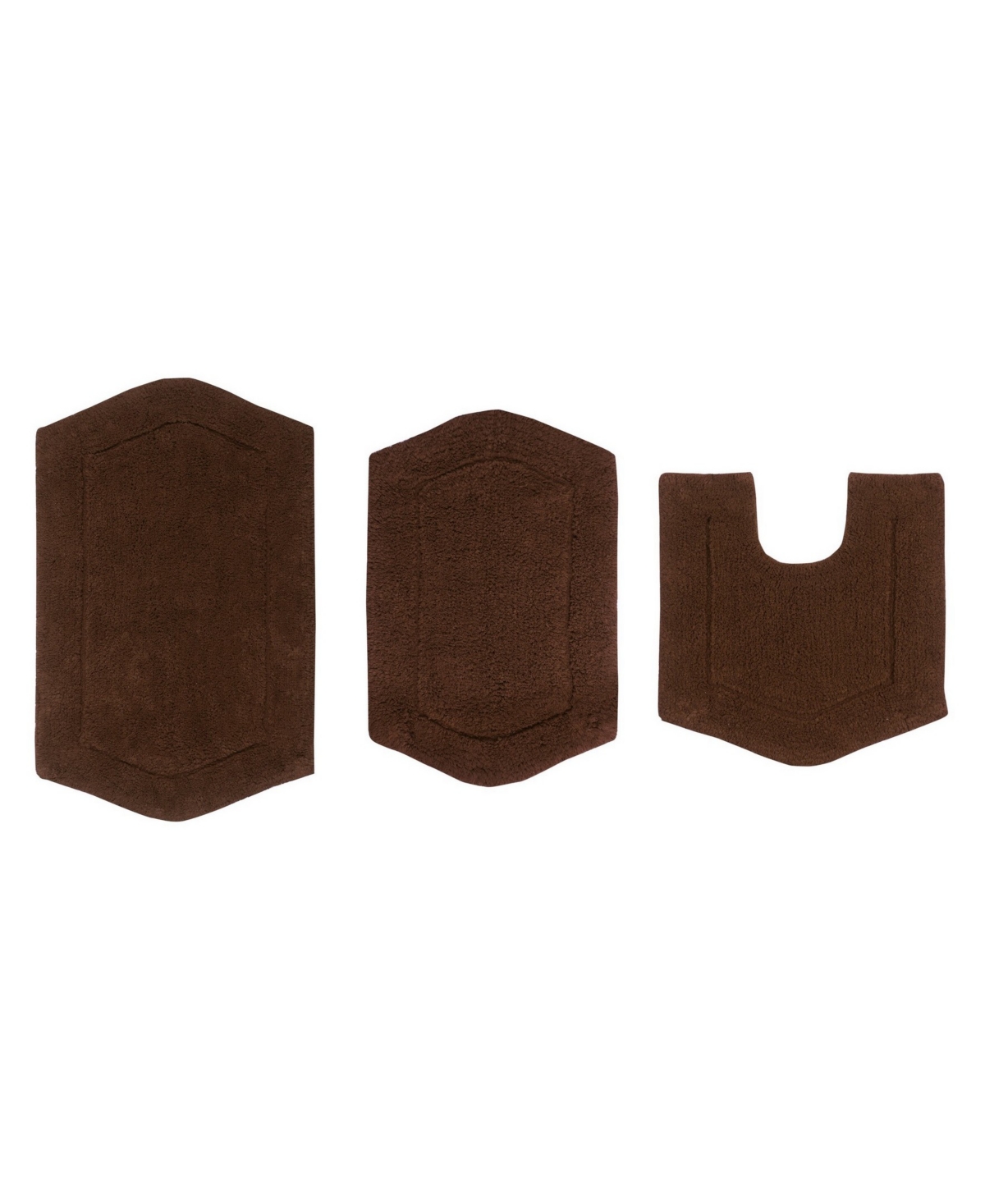 Click here for Home Weavers Waterford 3-Pc. Bath Rug Set - Chocol... prices
