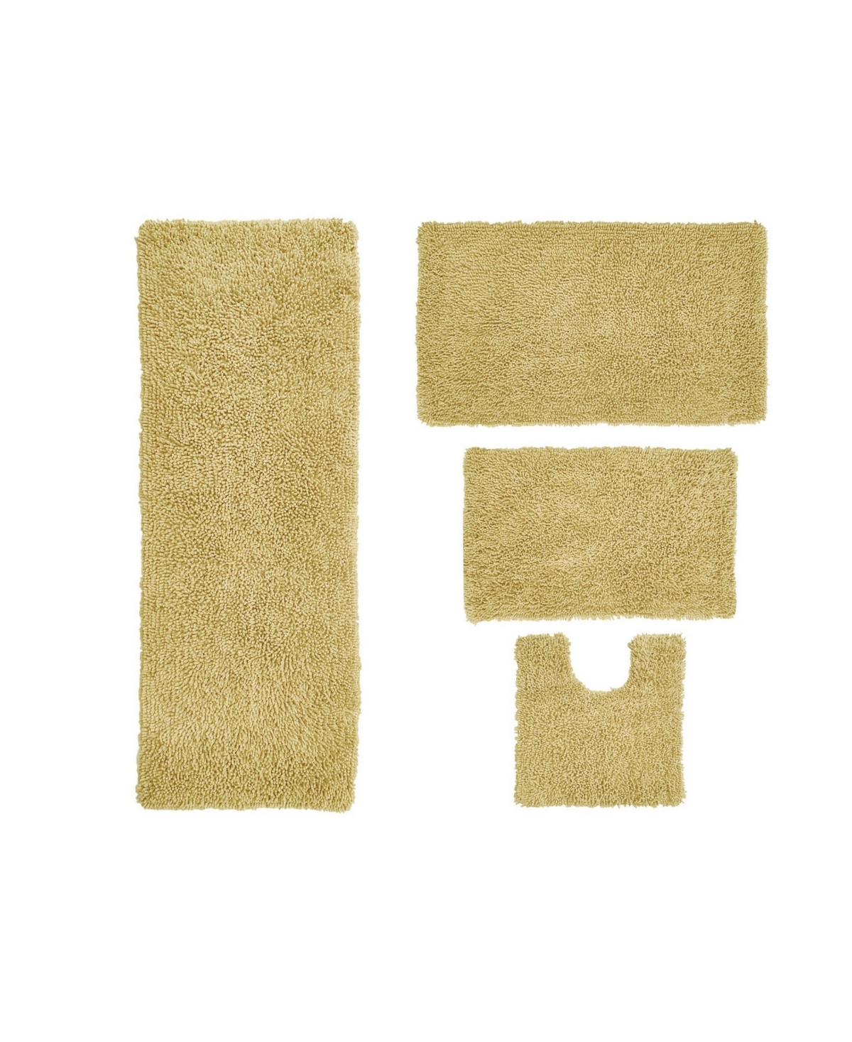 Click here for Home Weavers Fantasia 4-Pc. Bath Rug Set - Yellow prices