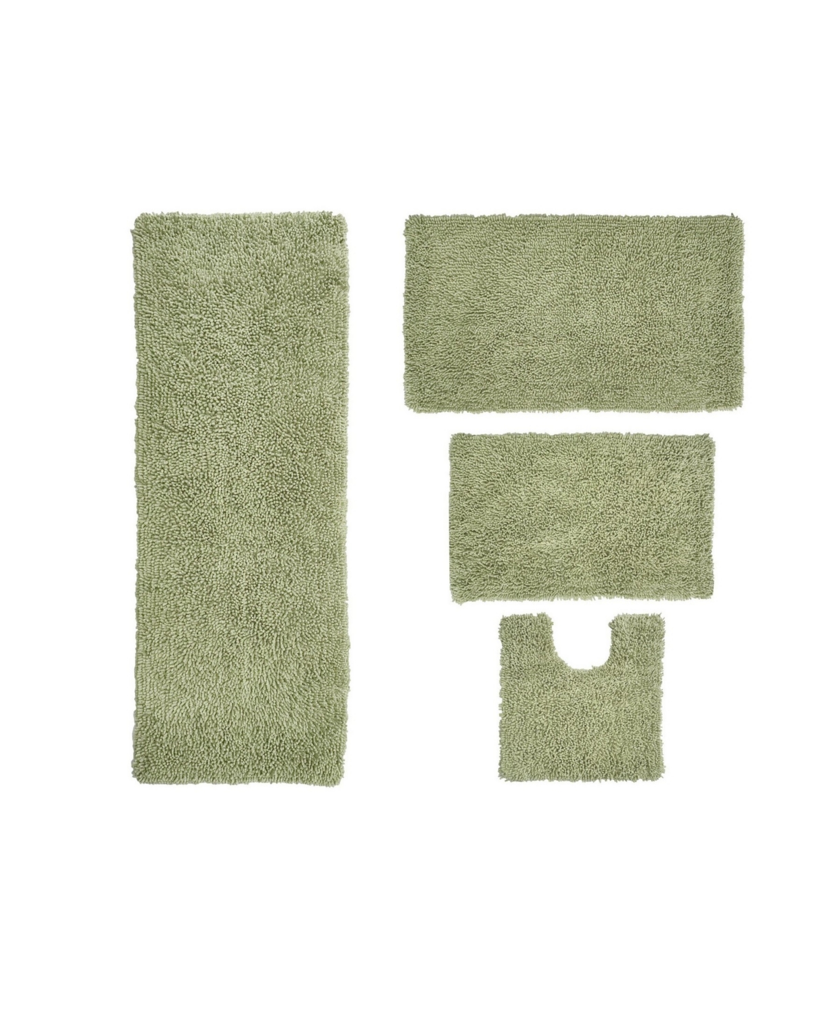 Click here for Home Weavers Fantasia 4-Pc. Bath Rug Set - Sage prices