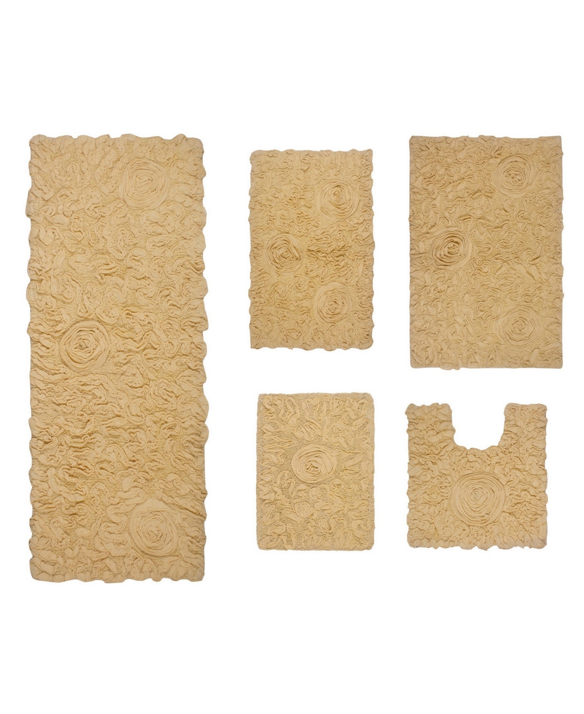 Click here for Home Weavers Bell Flower 5-Pc. Bath Rug Set - Butt... prices
