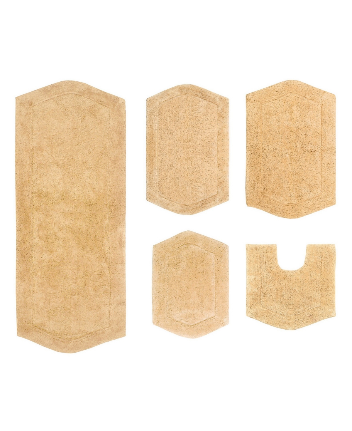 Click here for Home Weavers Waterford 5-Pc. Bath Rug Set - Yellow prices