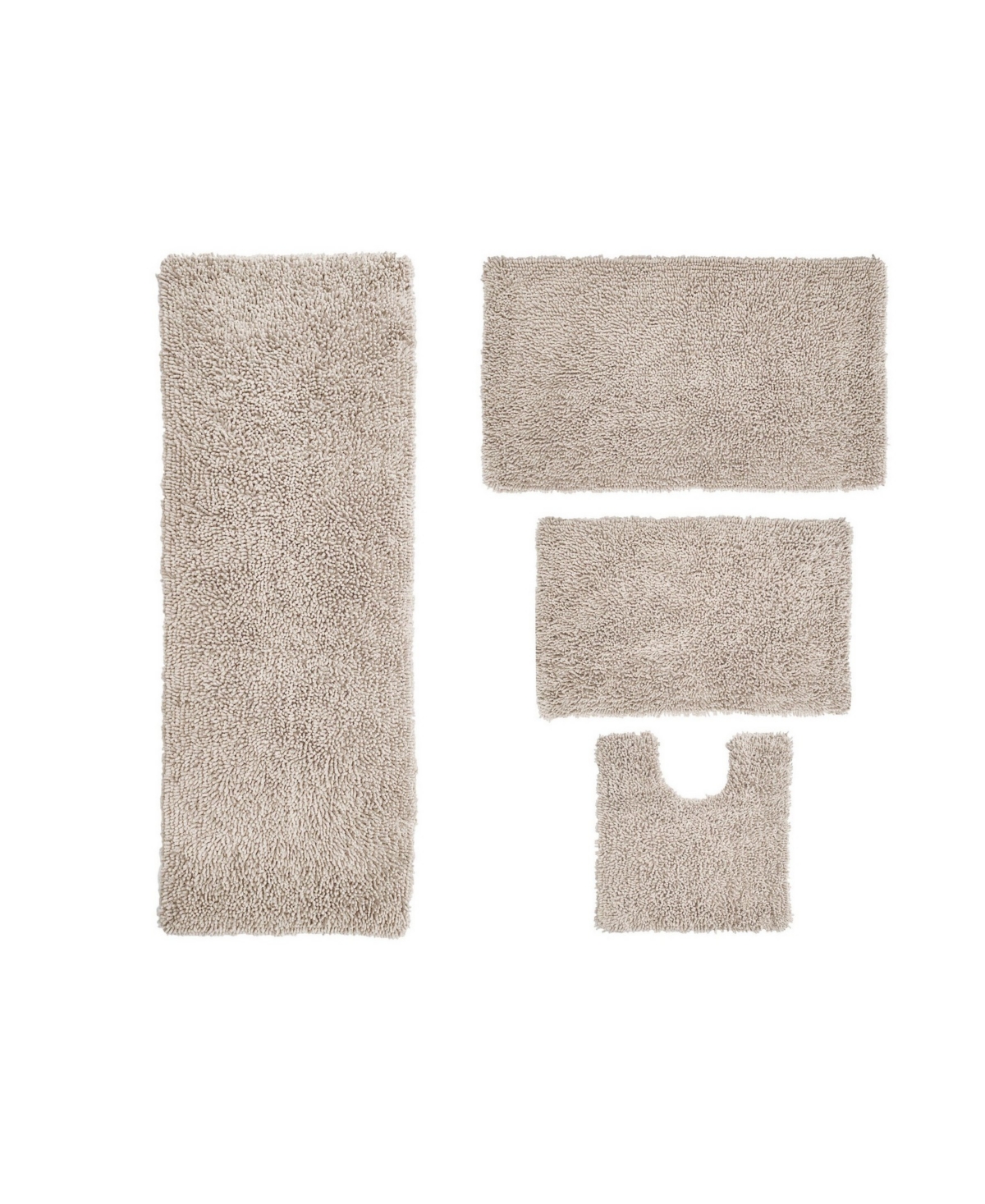 Click here for Home Weavers Fantasia 4-Pc. Bath Rug Set - Natural prices