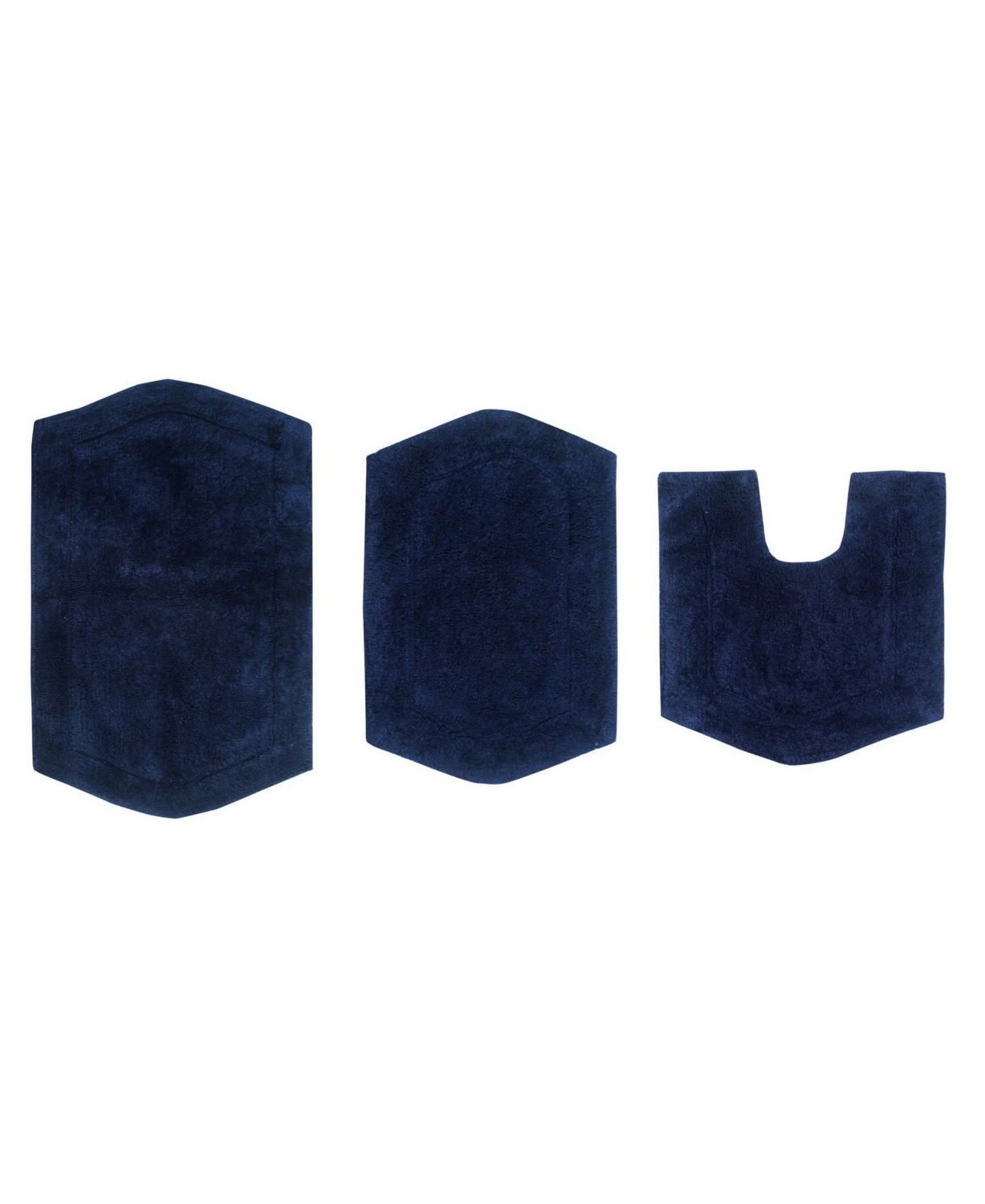 Click here for Home Weavers Waterford 3-Pc. Bath Rug Set - Navy B... prices