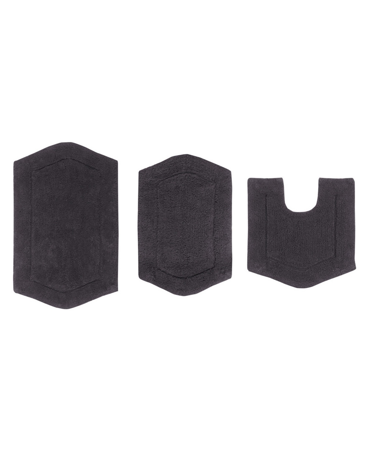 Click here for Home Weavers Waterford 3-Pc. Bath Rug Set - Grey prices