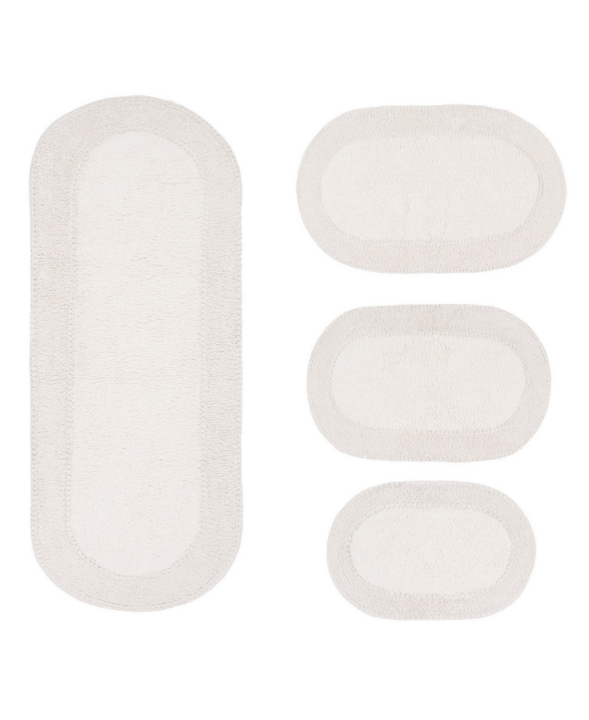 Click here for Home Weavers Double Ruffle 4-Pc. Bath Rug Set - Na... prices