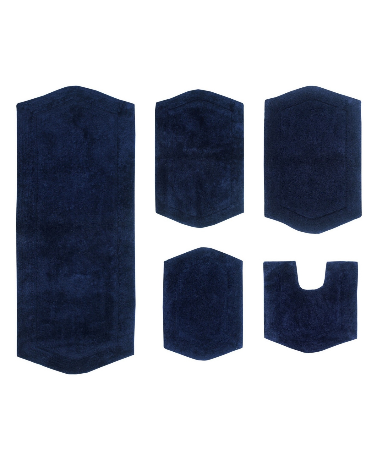 Click here for Home Weavers Waterford 5-Pc. Bath Rug Set - Navy prices