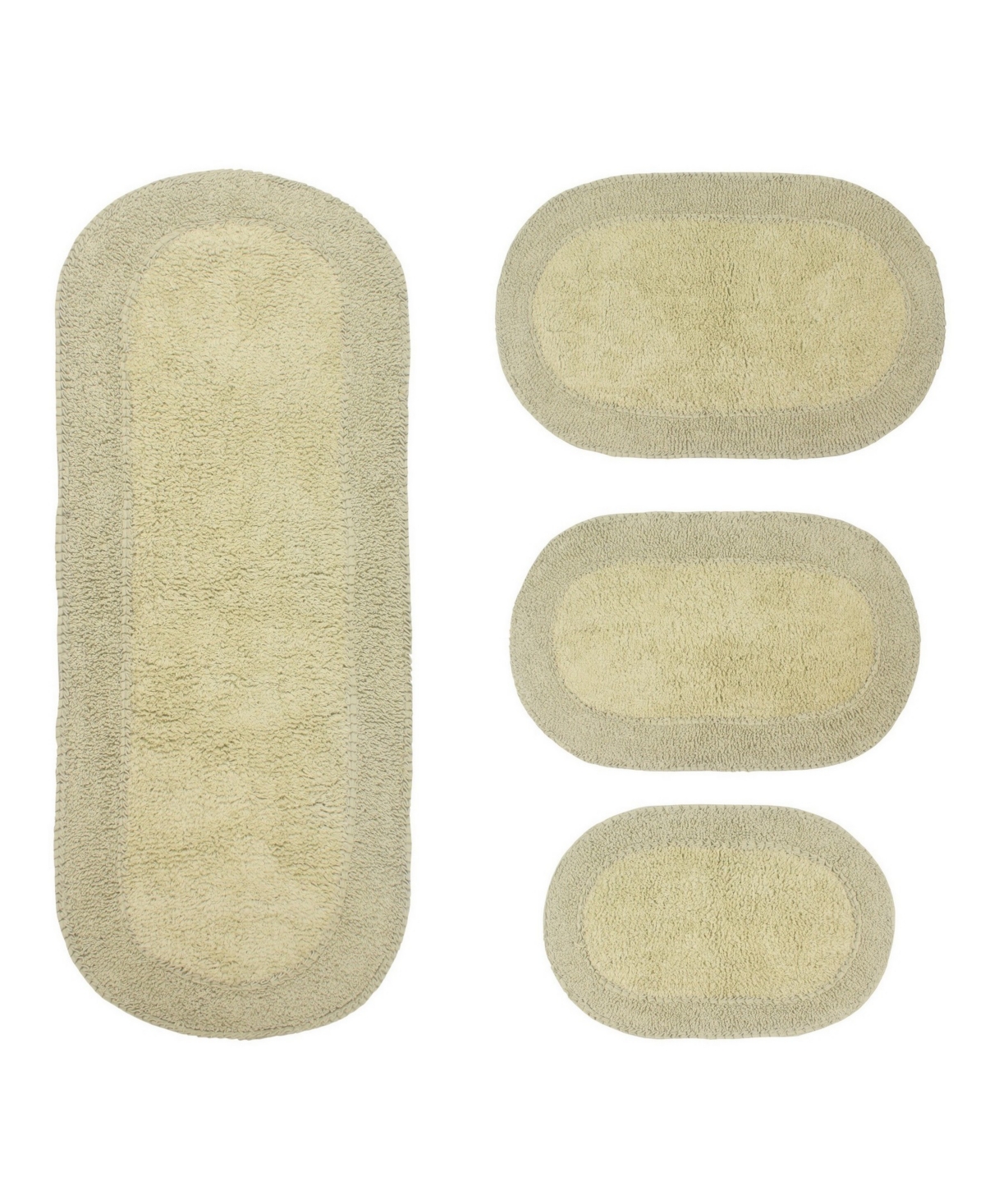 Click here for Home Weavers Double Ruffle 4-Pc. Bath Rug Set - Sa... prices