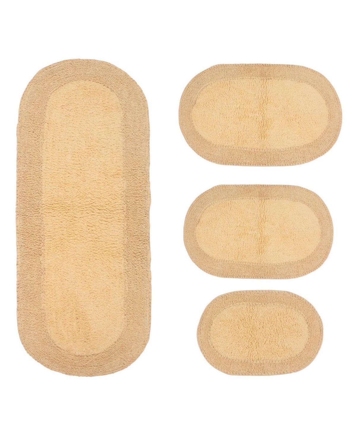 Click here for Home Weavers Double Ruffle 4-Pc. Bath Rug Set - Bu... prices