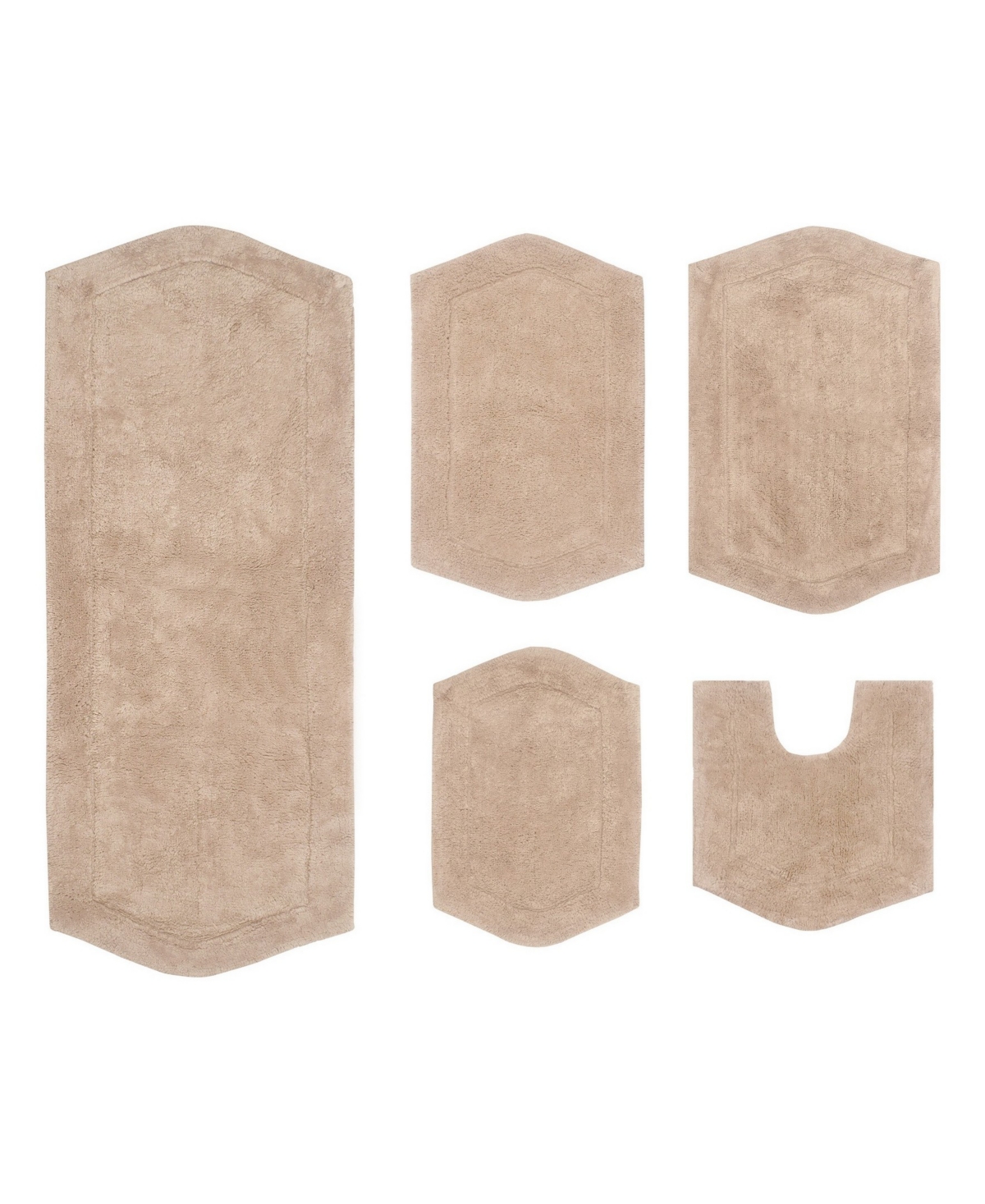 Click here for Home Weavers Waterford 5-Pc. Bath Rug Set - Linen prices