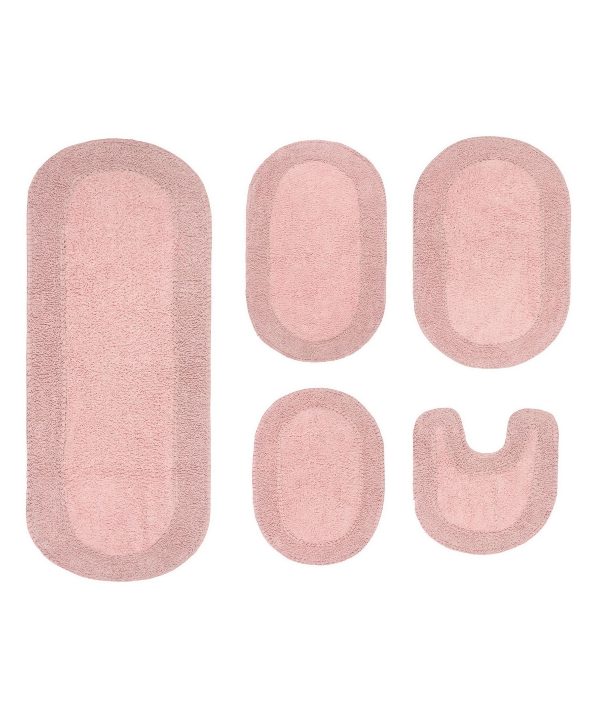 Click here for Home Weavers Double Ruffle 5-Pc. Bath Rug Set - Pi... prices