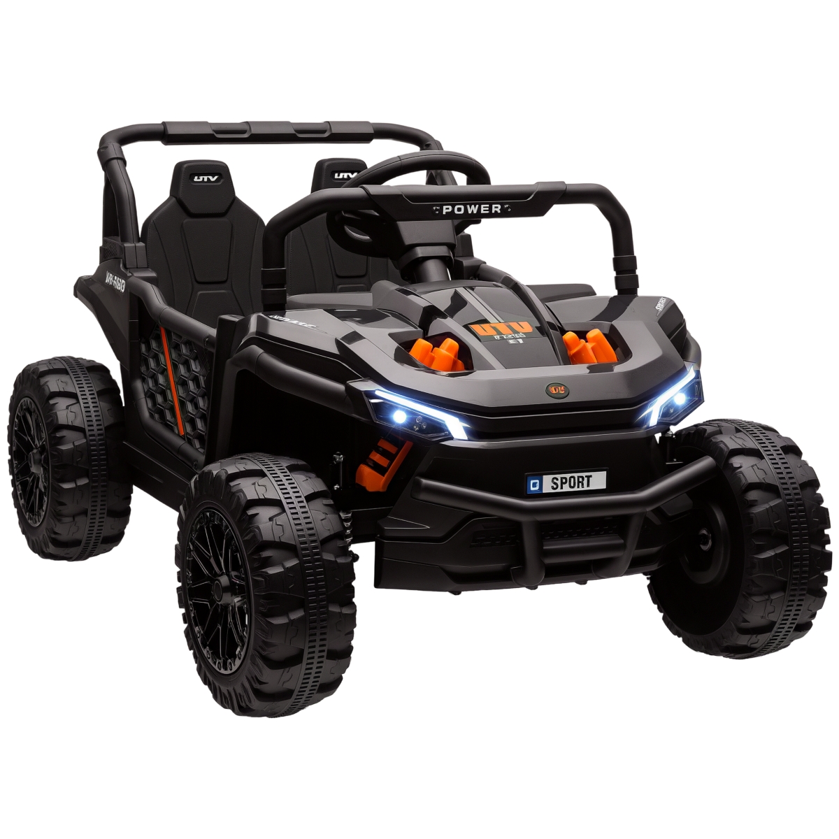 Click here for Qaba 12V Ride On Truck Utv Toy with 4-Wheel Suspen... prices