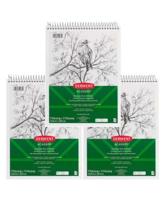 Mead Derwent Academy Wirebound Sketchbook, 70 Sheets, Pack of 3 - Macy's