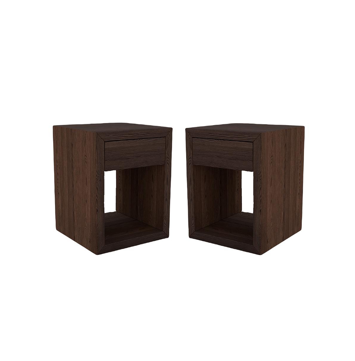 Click here for Woodek Set Of 2 Mid-Century Modern Hardwood Walnut... prices