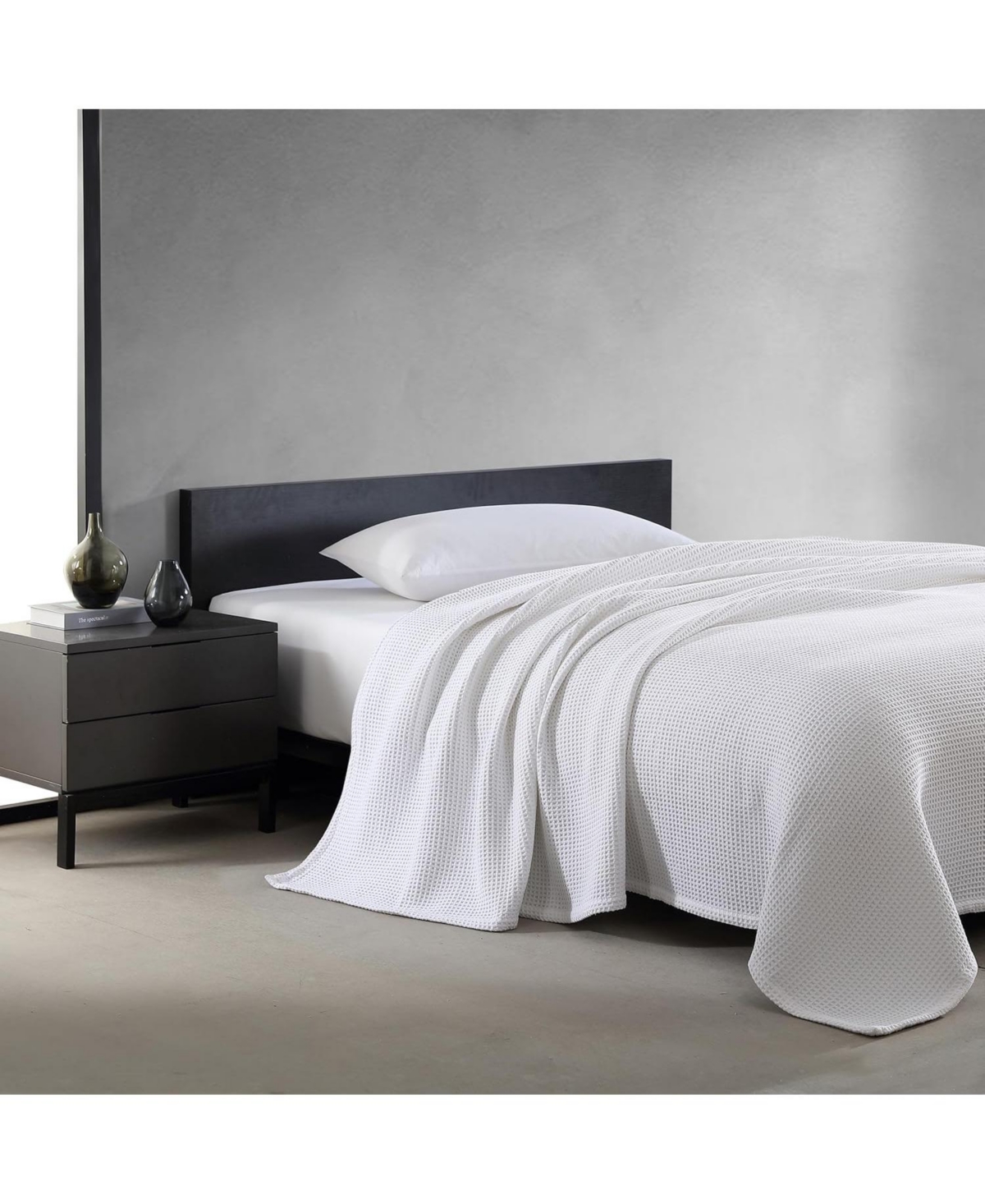 Click here for Stone Cottage Waffle Weave Blanket - White prices