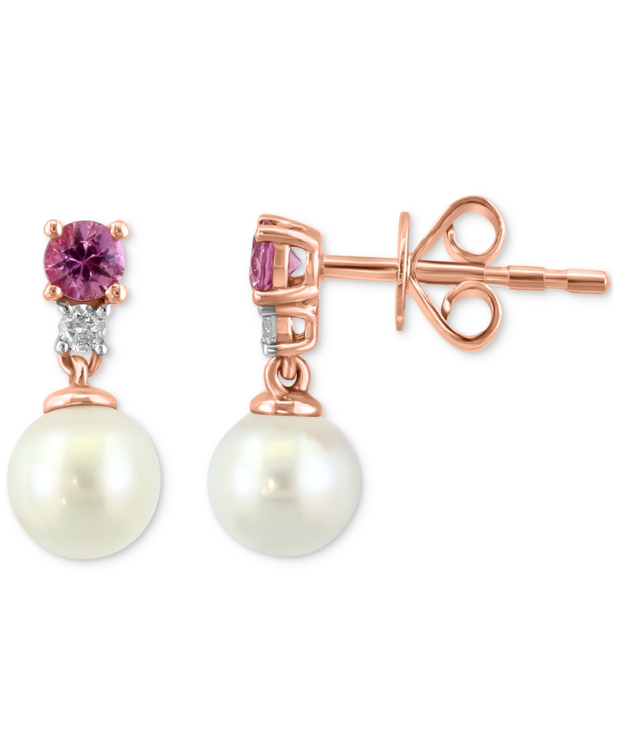 Click here for Effy Cultured Freshwater Pearl (5-1/2mm)  Pink Sap... prices