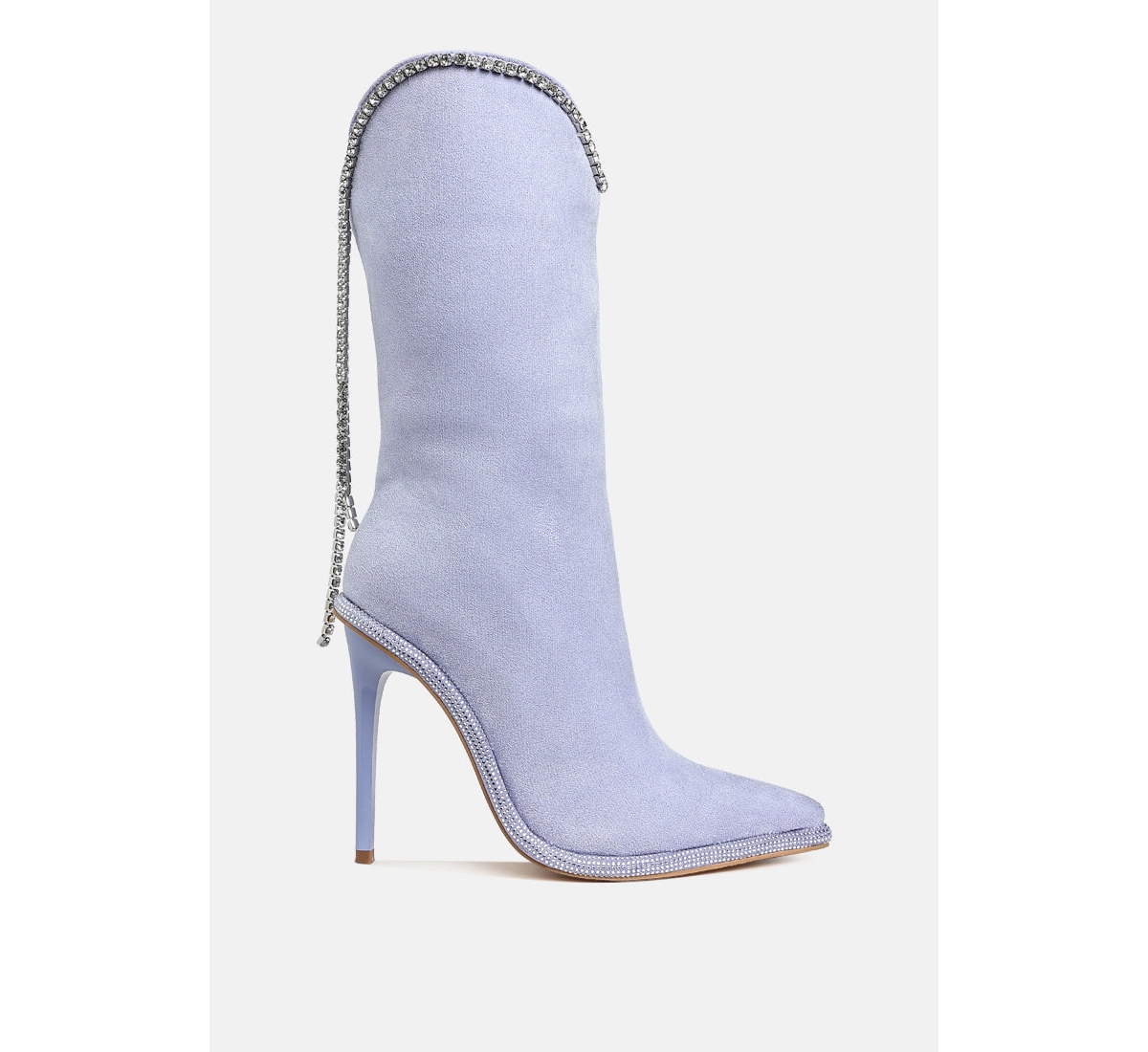 Click here for Ashipa Diamante Chain Detail Calf Boots Women - Pu... prices