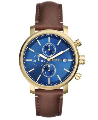 Fossil Men's Rhett Multifunction Gold-Tone Stainless Steel Watch, 42mm ...