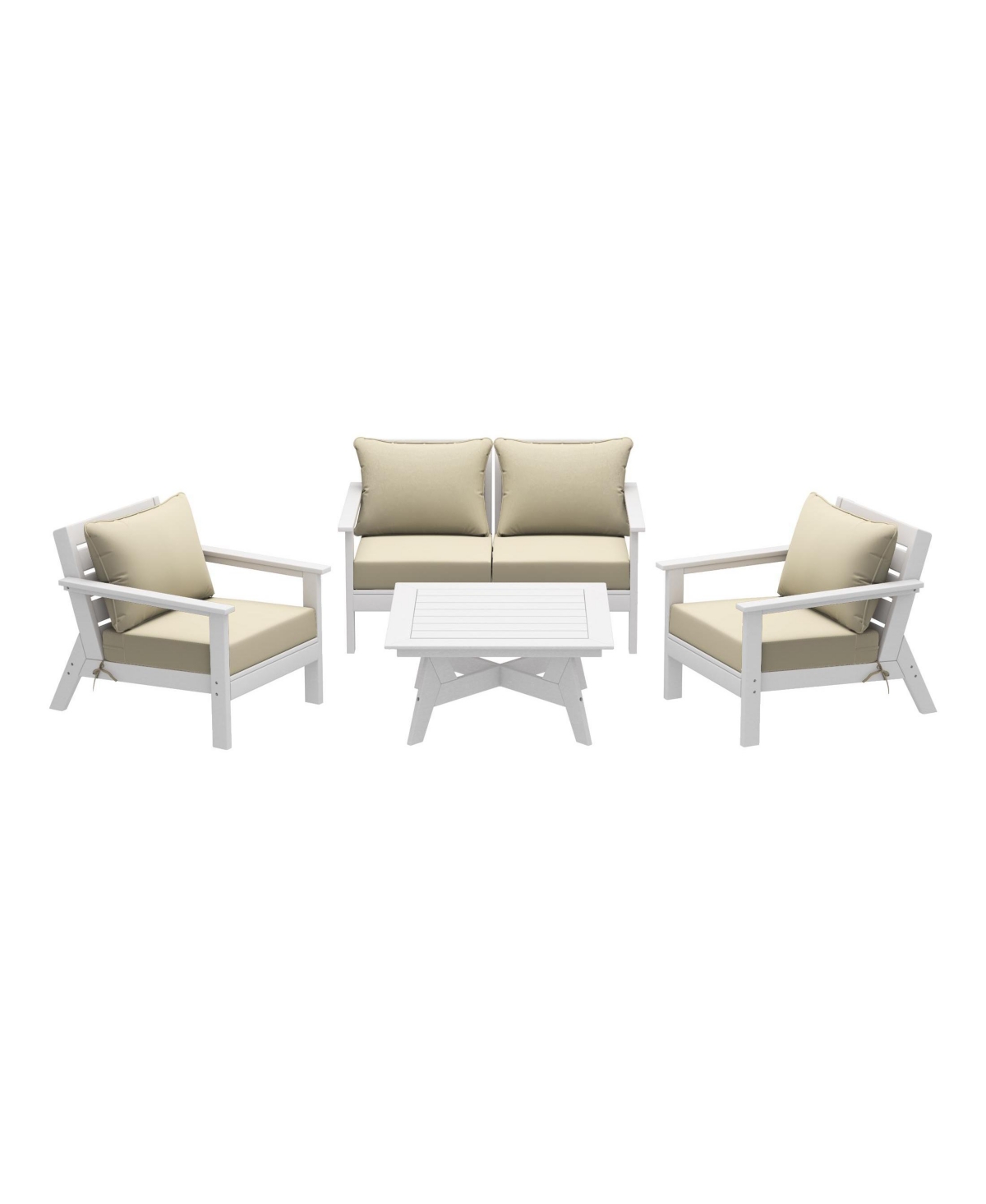 Click here for WestinTrends Outdoor 5-Piece White Modular Section... prices