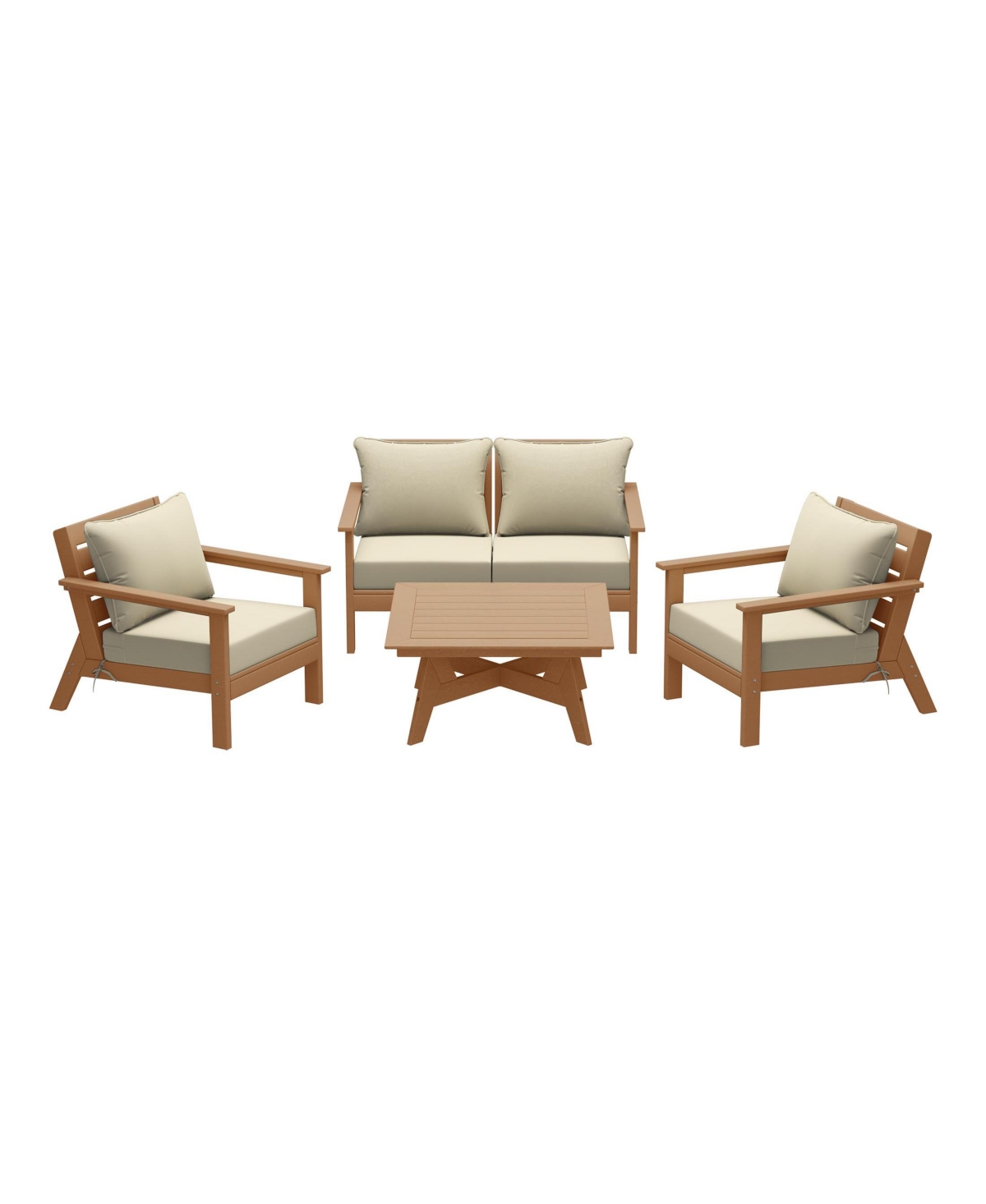 Click here for WestinTrends Outdoor 5-Piece Teak Modular Sectiona... prices