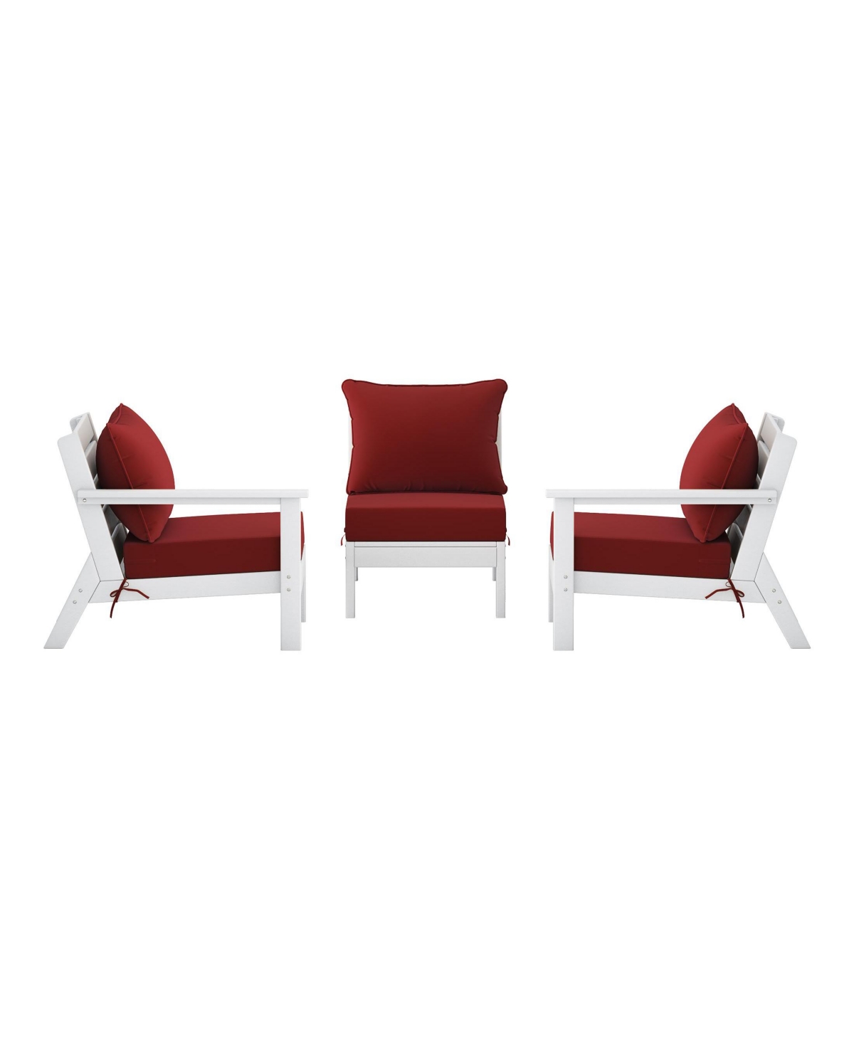 Click here for WestinTrends Outdoor Patio Hdpe White Sectional So... prices