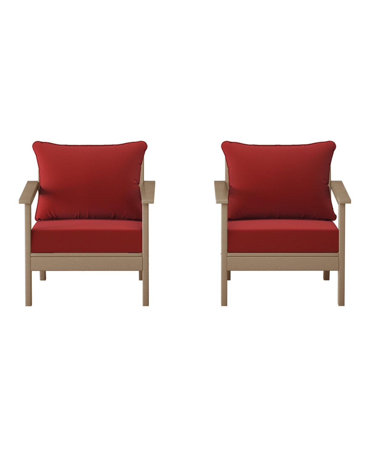 Click here for WestinTrends Outdoor Modern Hdpe Patio Weathered W... prices