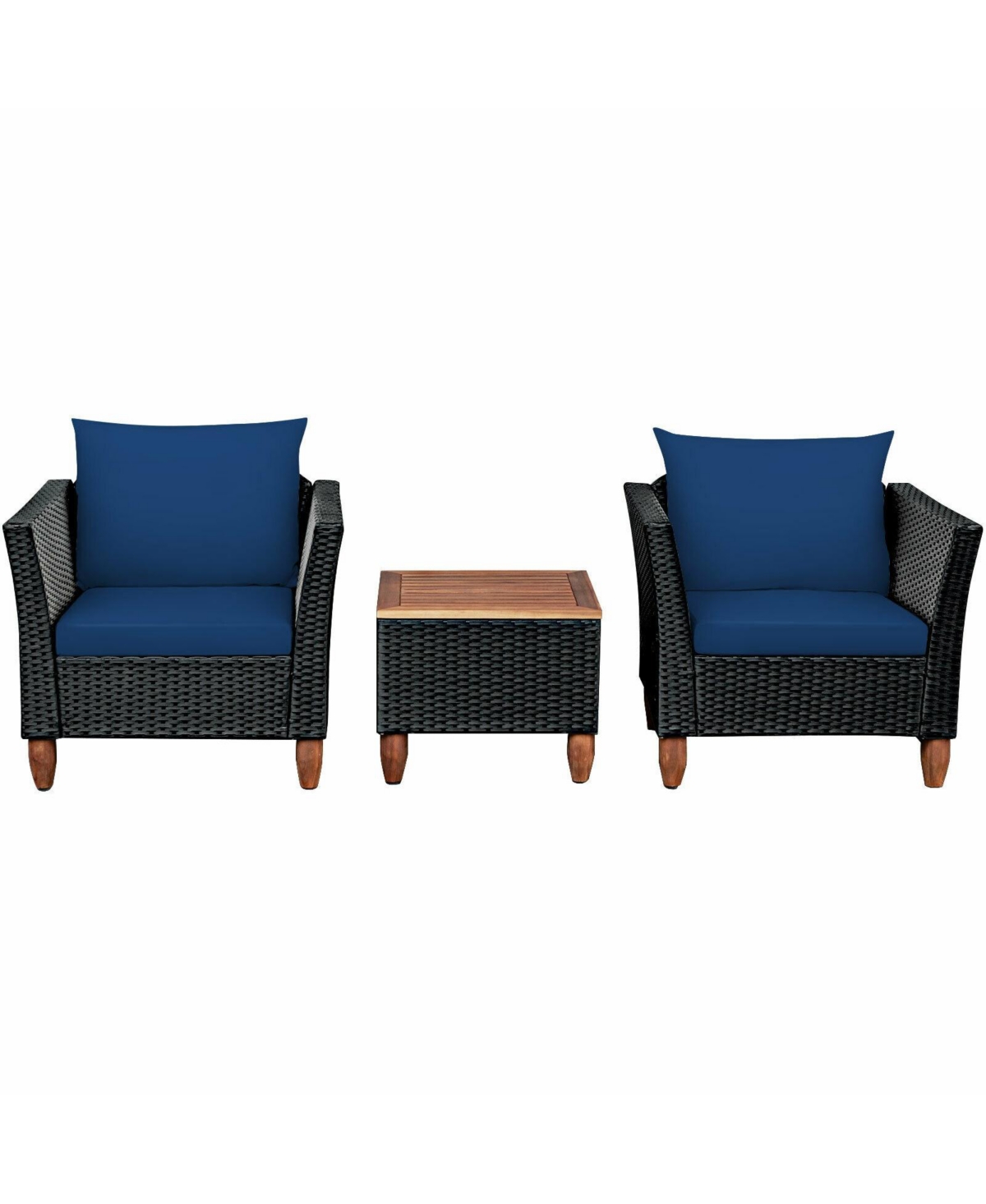 Click here for Gouun 3 Pieces Outdoor Patio Rattan Furniture Set... prices