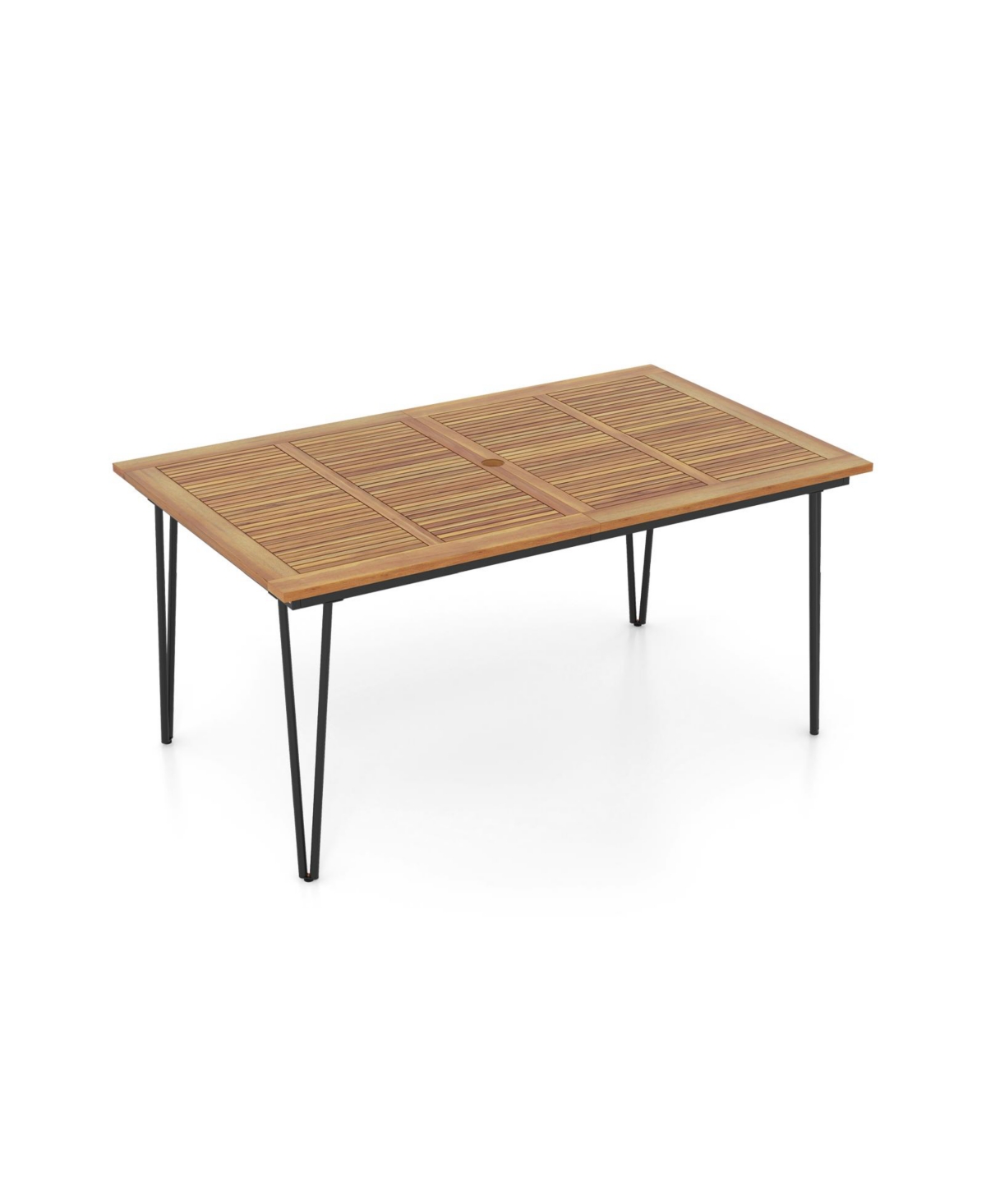 Click here for Gouun 63 Inch Rectangular Outdoor Dining Table for... prices