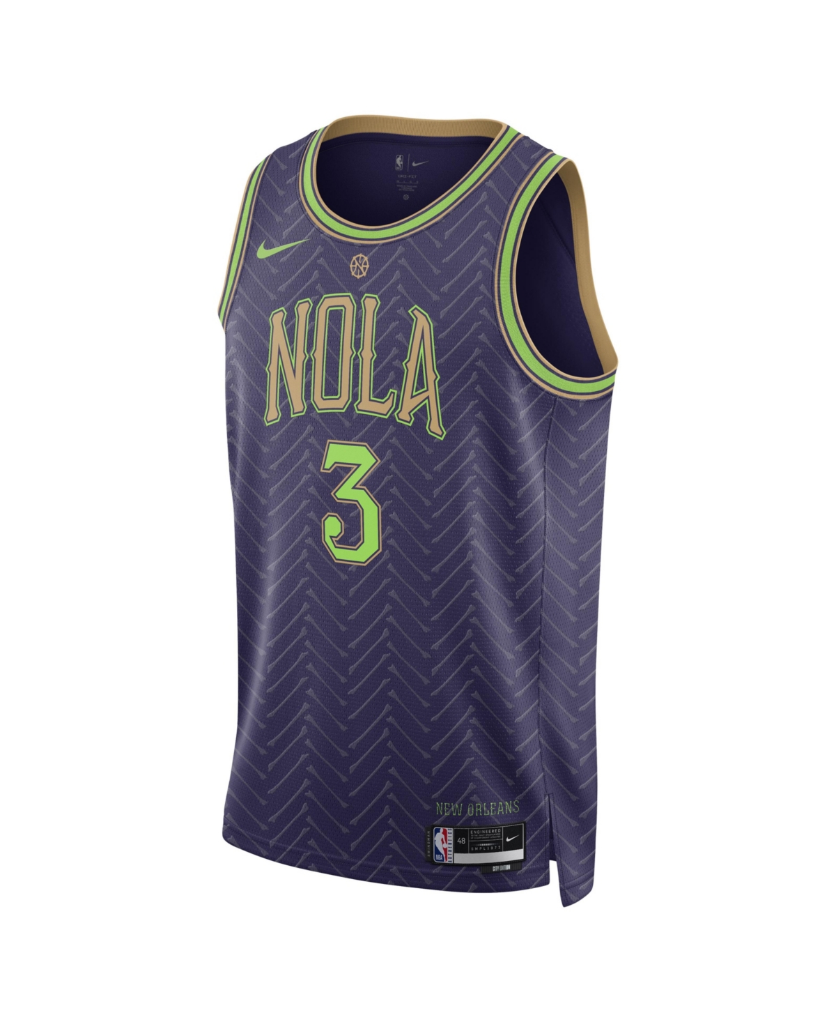Click here for Nike Mens and Womens Purple Herbert Jones New Orle... prices