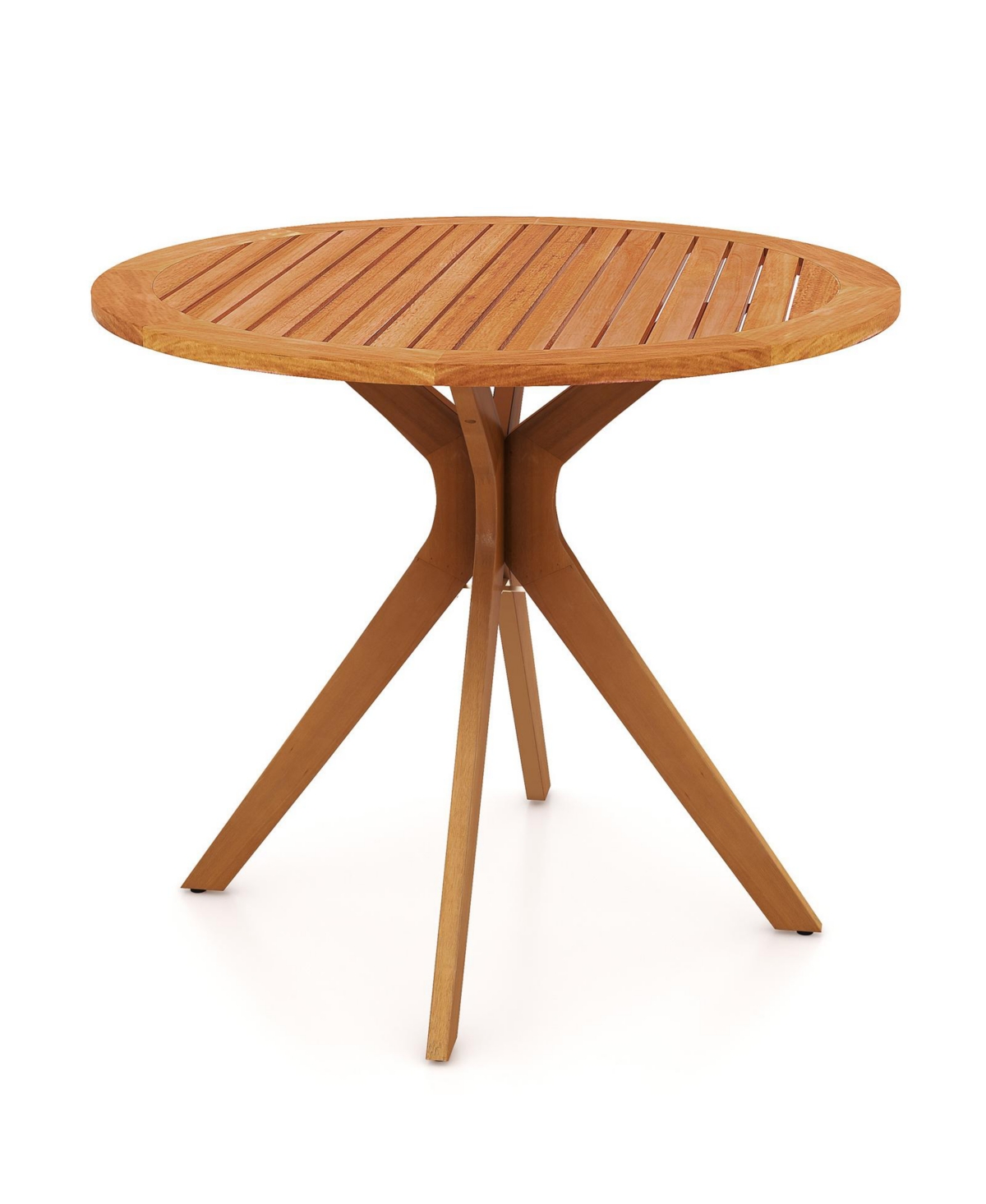 Click here for Gouun 35.5 Inch Patio Wood Dining Table with Slatt... prices
