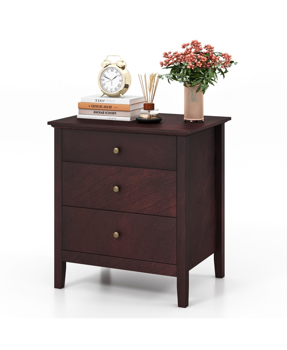 Click here for Gouun 3 Drawers Nightstand Beside End Side Table A... prices