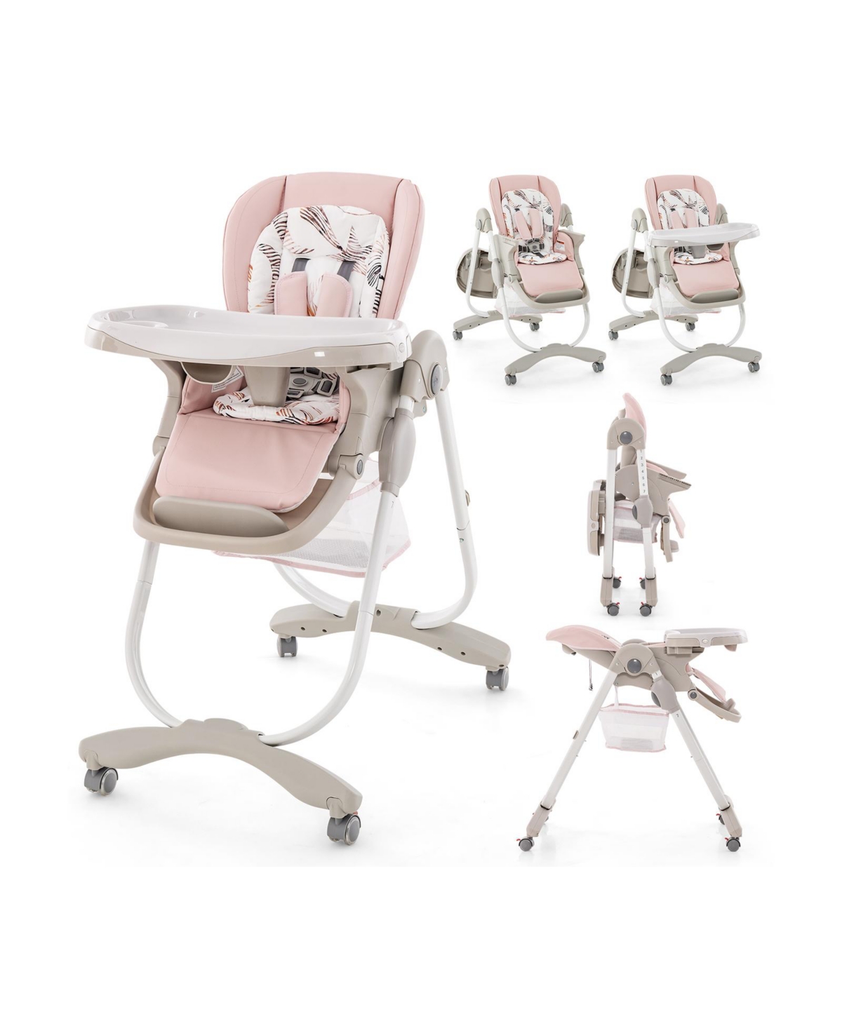 Click here for Gouun Kids Multifunctional Folding High Chair with... prices