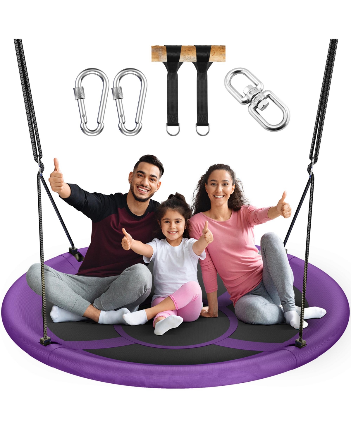 Click here for Everyfun 43 Saucer Tree Swing for Kids Adult  Wate... prices
